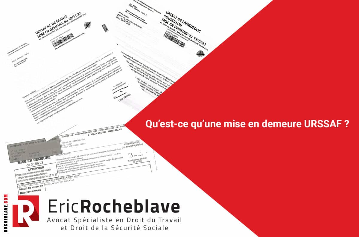 Qu’est-ce qu’une mise en demeure URSSAF