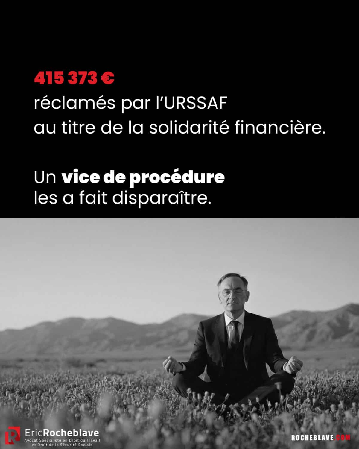 415 373 € réclamés par l’URSSAF au titre de la solidarité financière ...